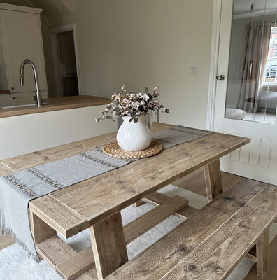 Wooden kitchen bench store